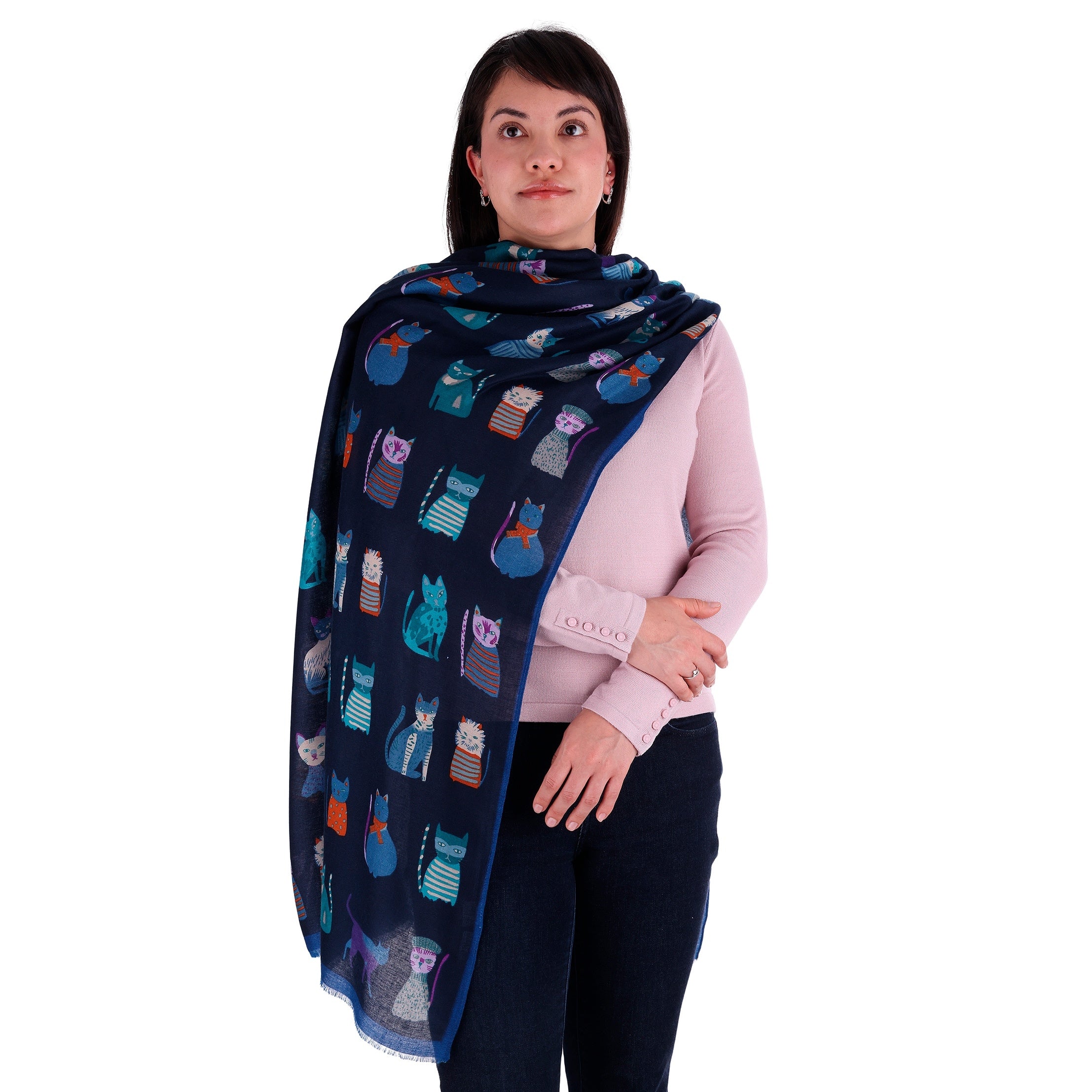Pashmina Knitted Cats Azul, Miow – MIOW
